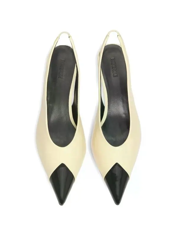 ROTATE BY BIRGER CHRISTENSEN Pointed-toe Slingback Leather Pumps