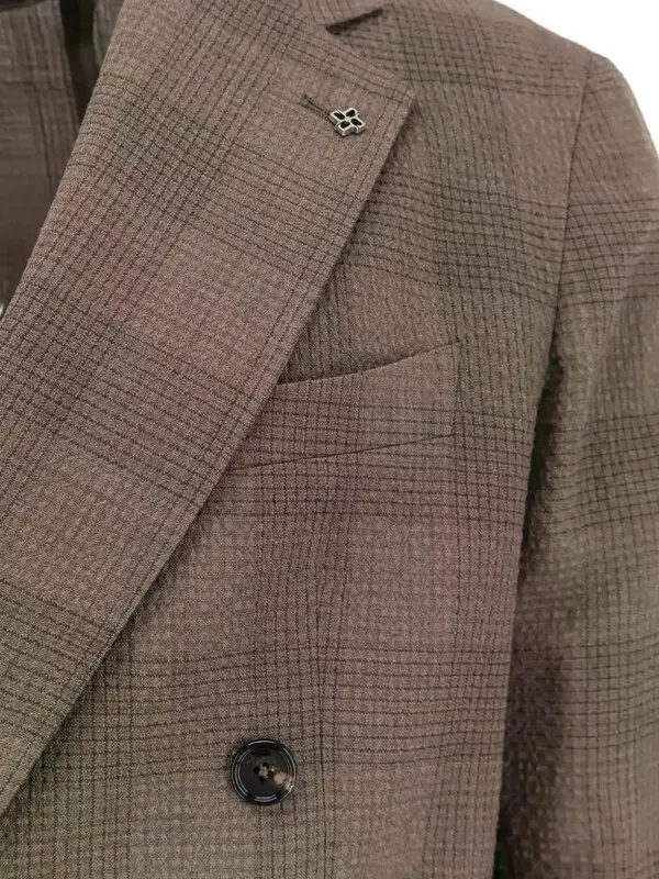 Tagliatore Double-breasted Check Blazer
