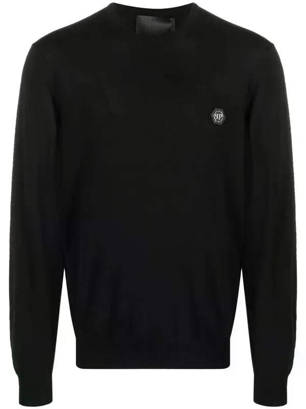Philipp Plein Fine Knit Jumper - Black