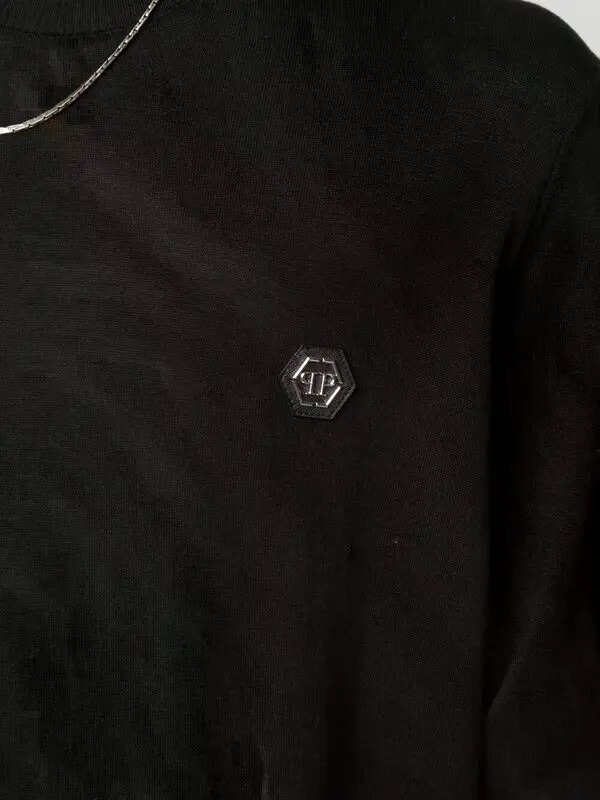 Philipp Plein Fine Knit Jumper - Black