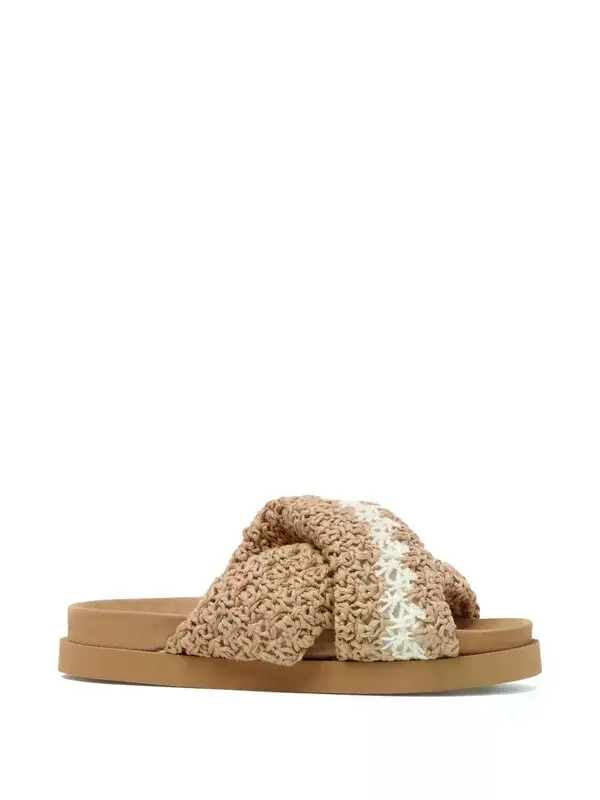 Fabiana Filippi Twisted Stripe Sandals - Neutrals