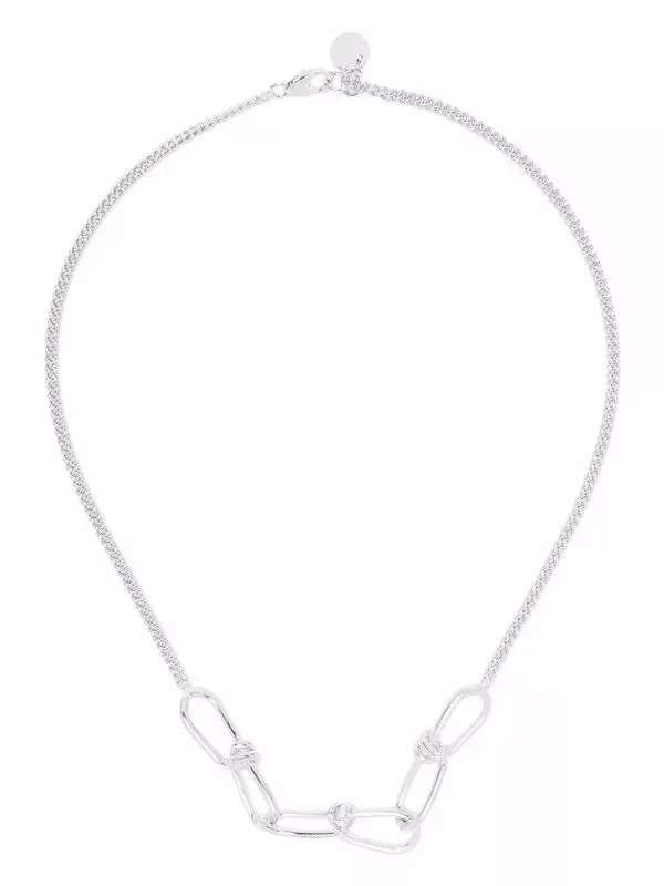 Annelise Michelson Boyfriend Triple Xs Wire Chain Necklace - Silver
