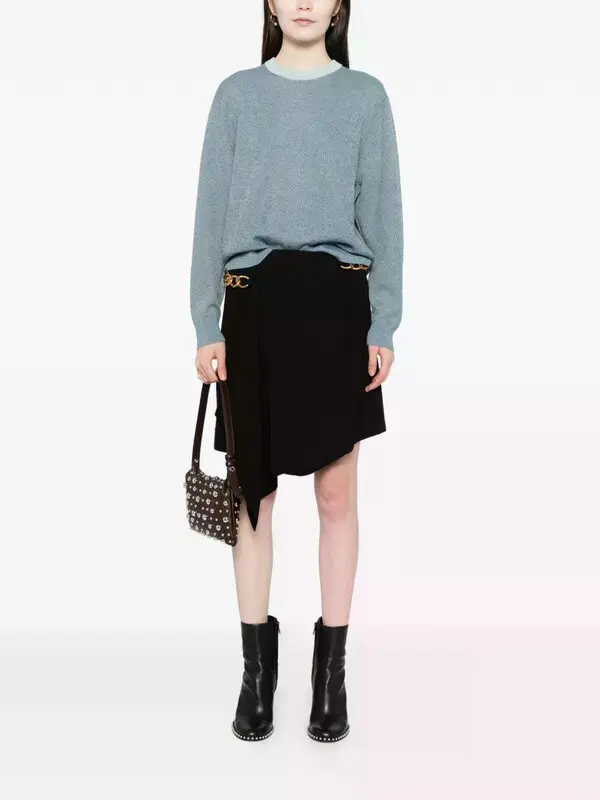 Cynthia Rowley Metallic Crew Neck Jumper - Blue