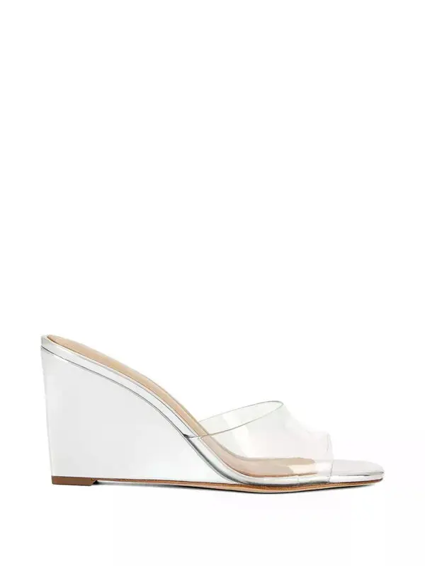 Veronica Beard Square Toe Wedge Sandals