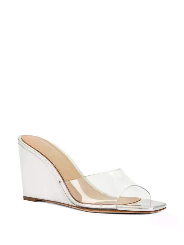 Veronica Beard Square Toe Wedge Sandals