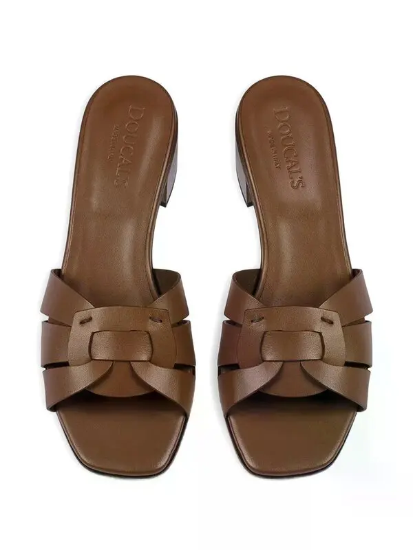DOUCAL'S Leather Sandals - Brown