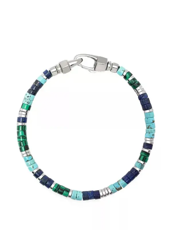 NIALAYA JEWELRY Heishi Riviera Bracelet - Silver