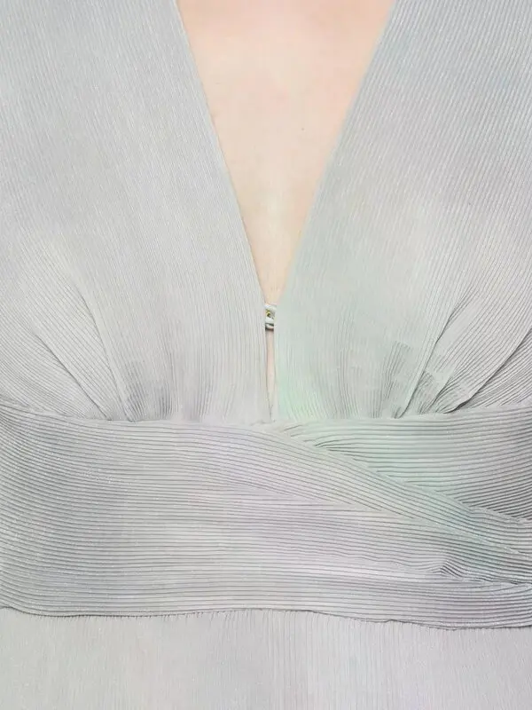 Zimmermann Tiered Midi Dress With V-neck And Gathered Details