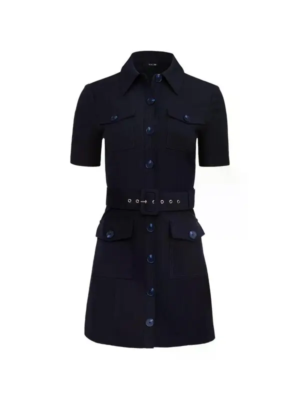 TOCCIN Lydia Belted Shirt Dress