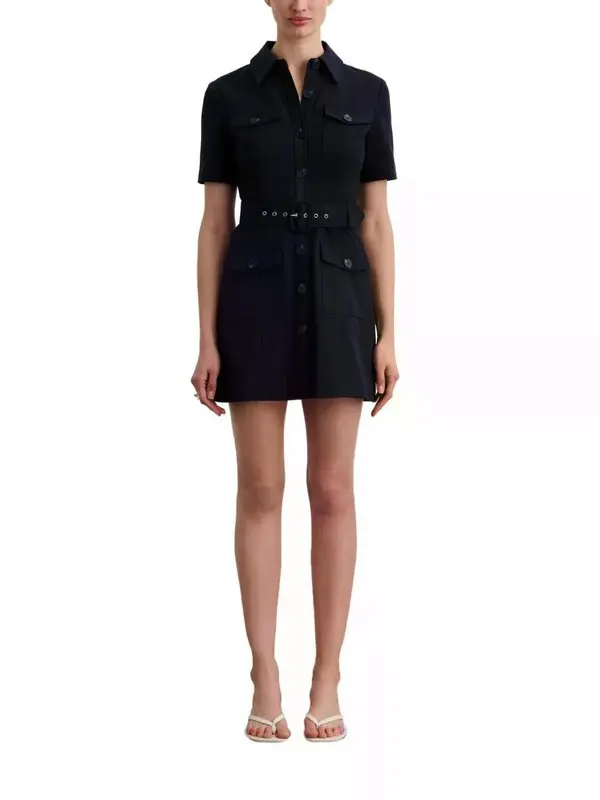 TOCCIN Lydia Belted Shirt Dress