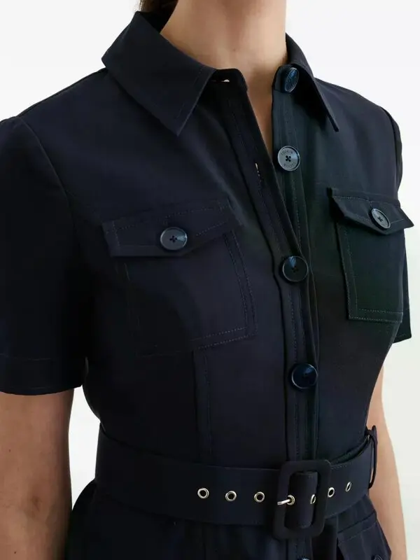 TOCCIN Lydia Belted Shirt Dress