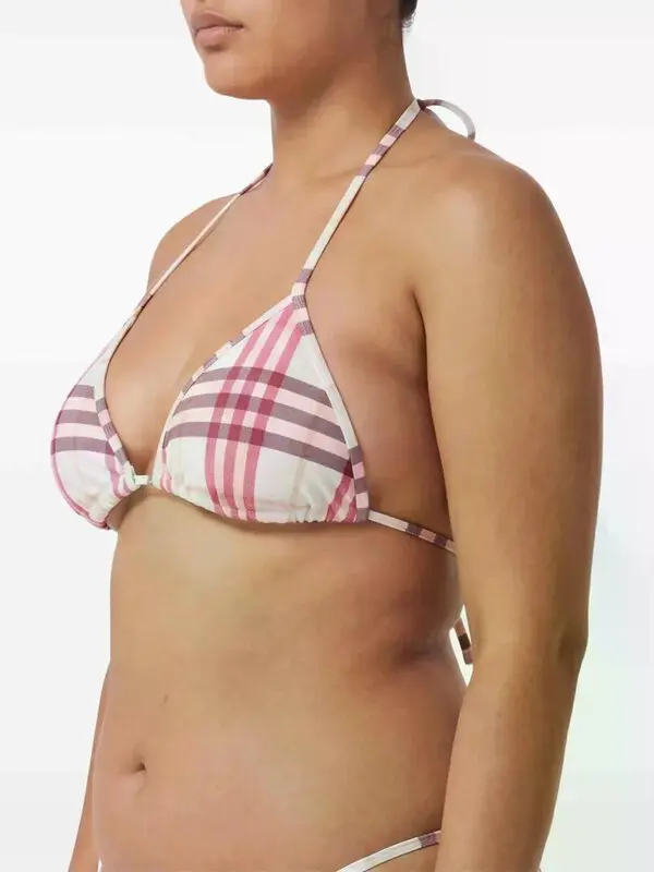 Burberry Check Halterneck Bikini Top