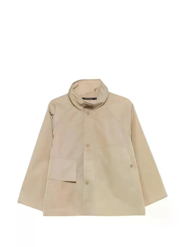 Sofie D'hoore Beige Funnel Neck Jacket - Neutrals
