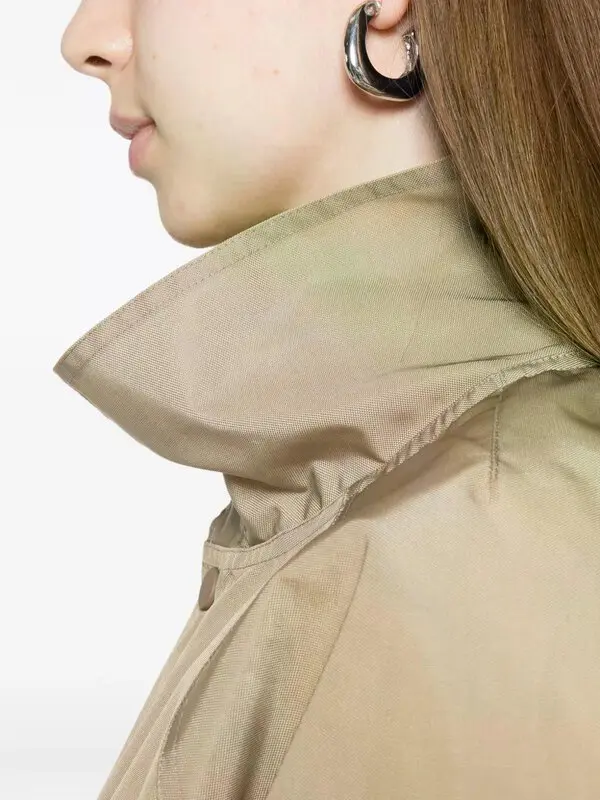 Sofie D'hoore Beige Funnel Neck Jacket - Neutrals