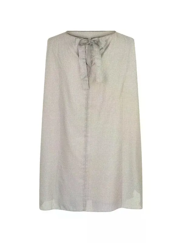 Fabiana Filippi Checked Sleeveless Top