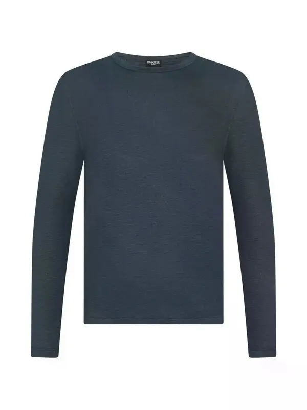 FRANZESE COLLECTION Crew-neck Long-sleeves T-shirt - Blue