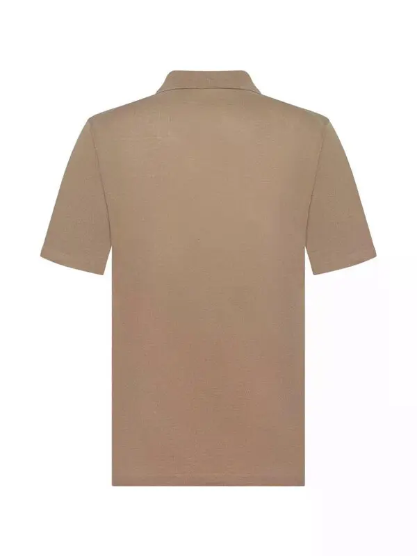 FRANZESE COLLECTION V-neck Ribbed T-shirt - Neutrals