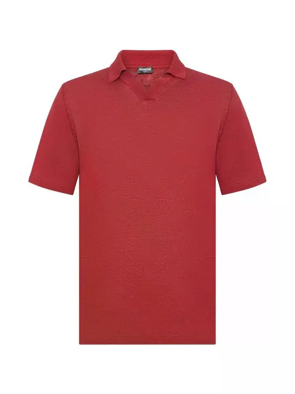 FRANZESE COLLECTION V-neck Ribbed T-shirt