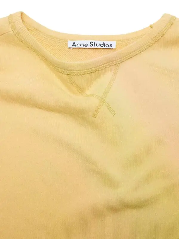 Acne Studios Crew Neck Sweatshirt With Faded Finish