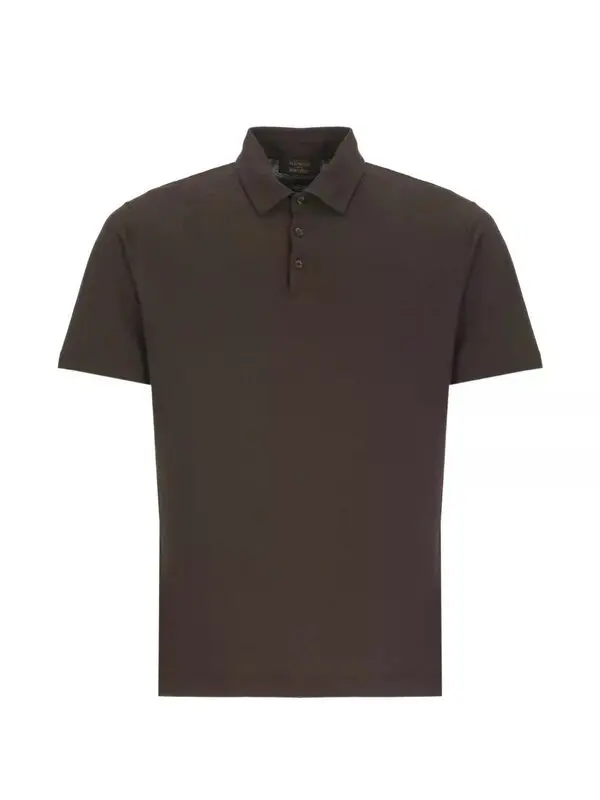 ZANONE Short-sleeve Polo Shirt - Brown