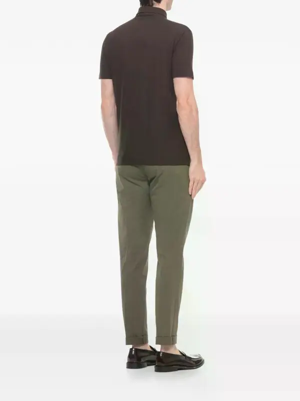 ZANONE Short-sleeve Polo Shirt - Brown