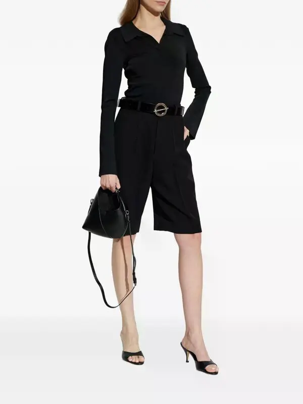 Alexander Wang Long-sleeve Polo Collar Blouse