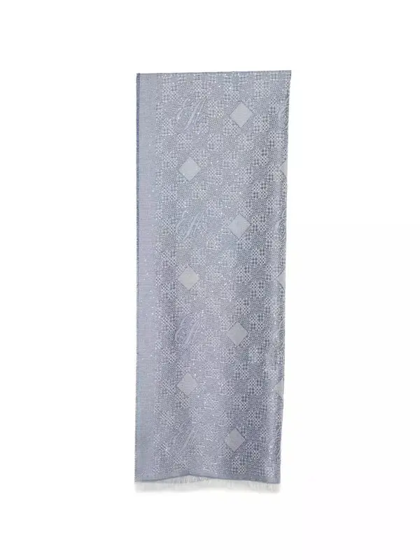 Emporio Armani Geometric Scarf - Blue