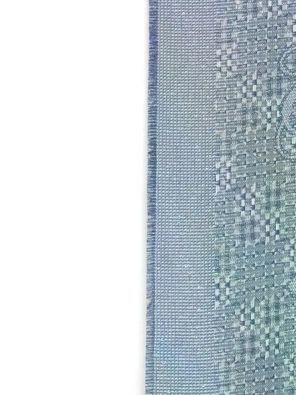 Emporio Armani Geometric Scarf - Blue