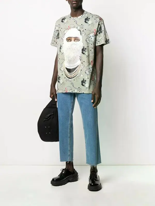 IH NOM UH NIT Face Print T-shirt