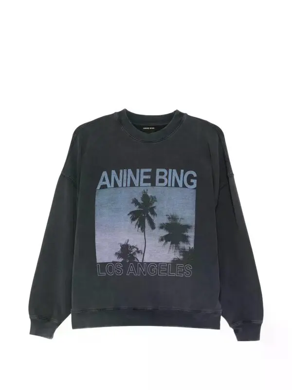 ANINE BING Miles Washed Sweatshirt - Grey
