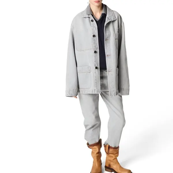 Miu Miu Five-pocket Straight Fit Jeans - Grey
