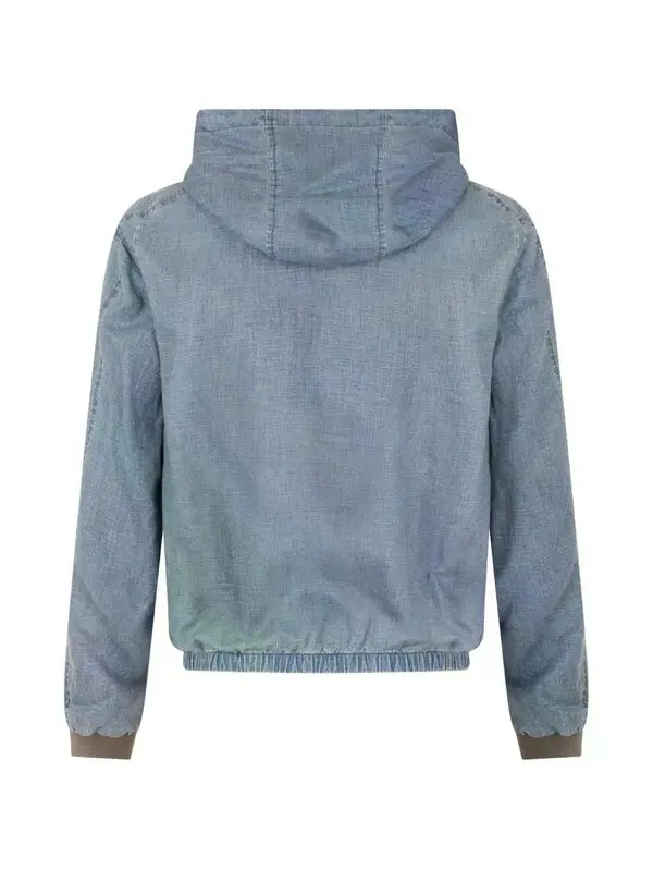 MOORER Hooded Zip-up Jacket