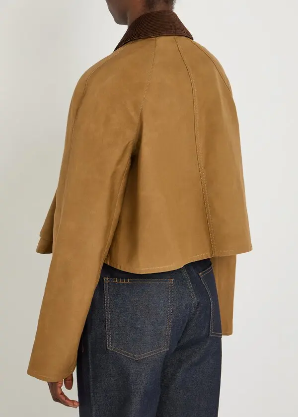 JW Anderson Barn Corduroy Collar Cotton Jacket - Brown