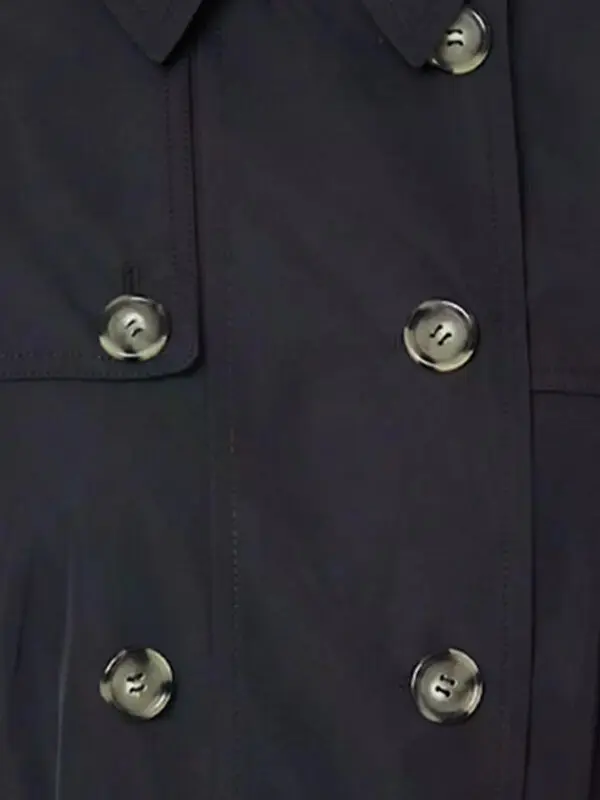 Peuterey Double-breasted Belted Trench Coat - Blue
