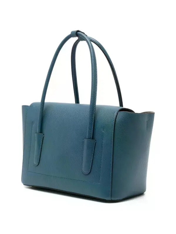 COCCINELLE Medium Double Beat Top-handle Leather Tote Bag