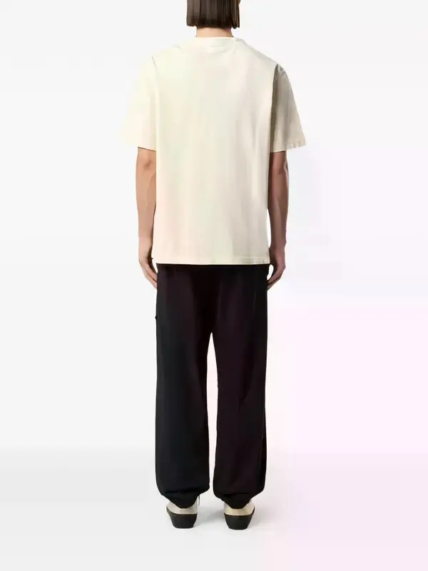 Stone Island Crewneck Badge-detail Cotton T-shirt