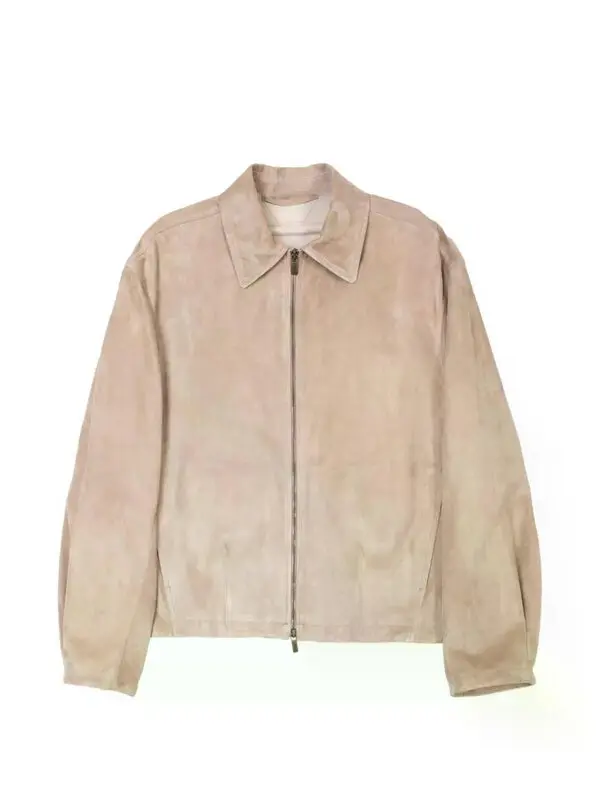 SALVATORE SANTORO Suede Zip Jacket
