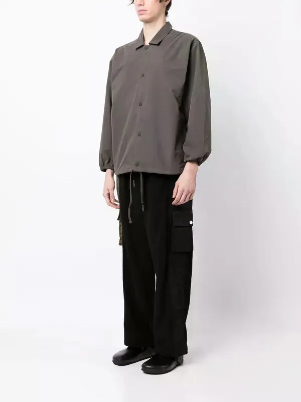 Fear Of God Charcoal Grey Cotton Blend Coaches Bomber Jacket