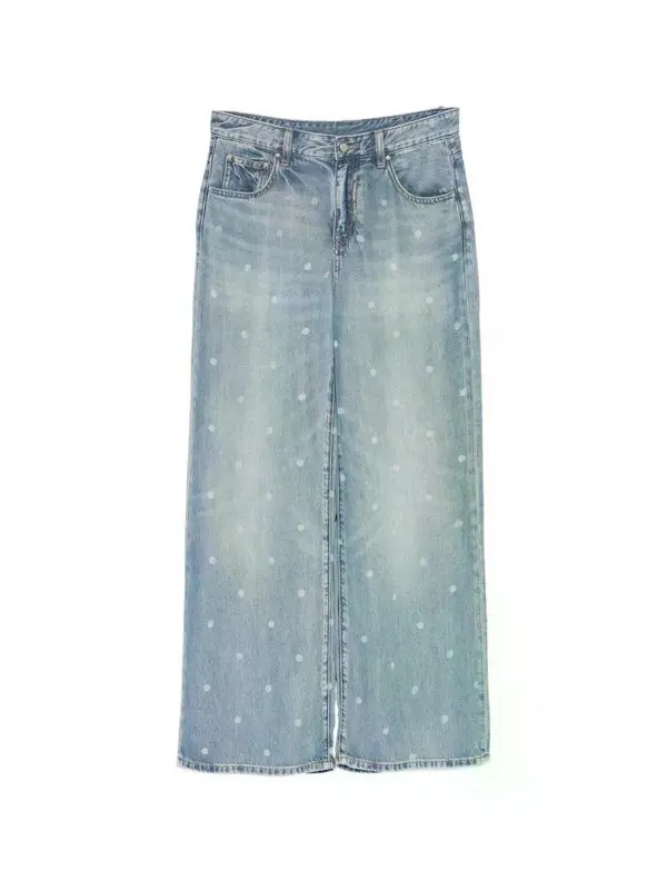 JNBY Polka Dot Flared Jeans