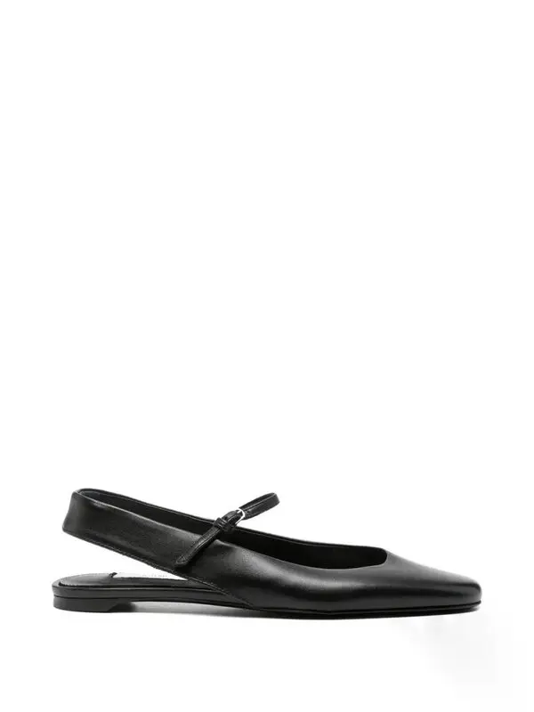 TOTEME Nappa Leather Mary Jane Slingbacks - Black