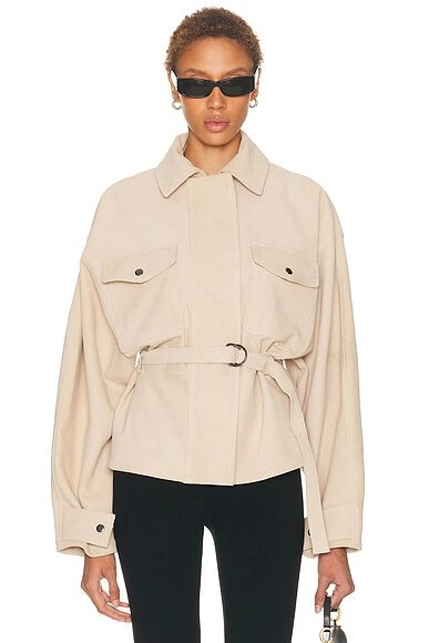 EAVES Lina Belted Jacket - Bone