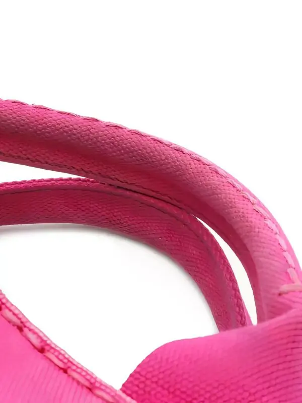 Prada 2000s Canapa Canvas Tote Bag - Pink