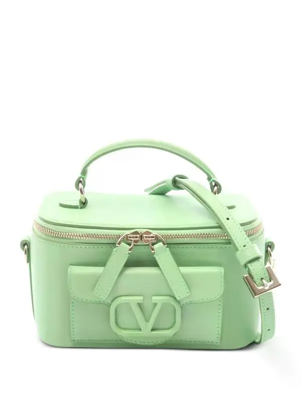 Valentino Garavani V-logo Leather Vanity Bag