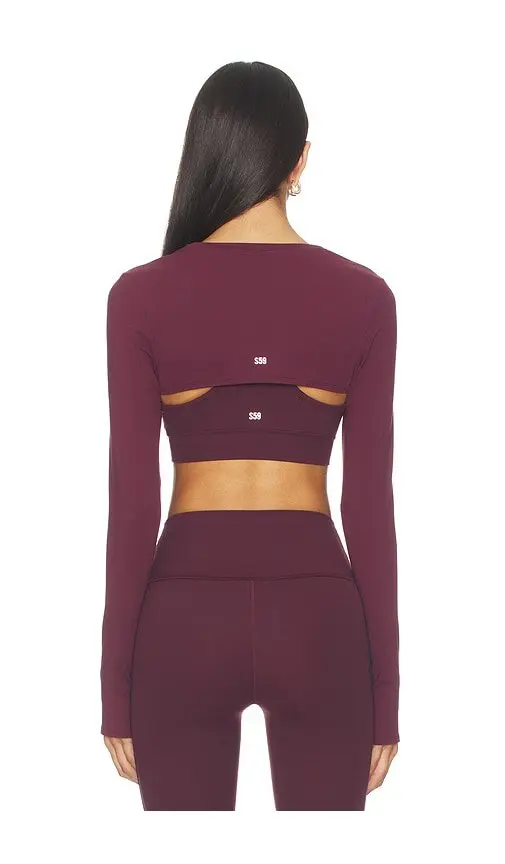 Splits59 Amelia Airweight Lite Shrug - Wine