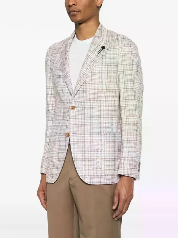 LARDINI Check-pattern Blazer