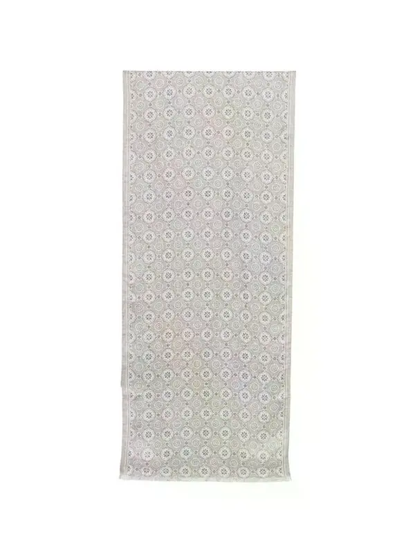 DELL'OGLIO Creta Patterned Scarf - Neutrals
