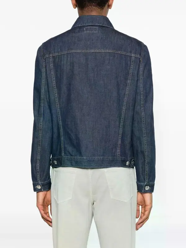 Brunello Cucinelli Denim Button Jacket