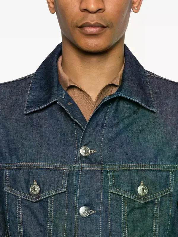 Brunello Cucinelli Denim Button Jacket