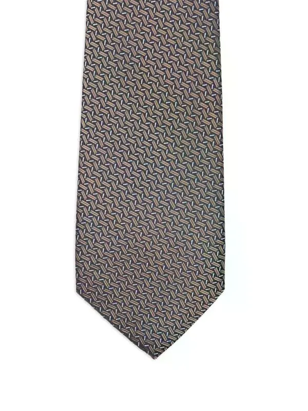 Canali Patterned Tie - Blue