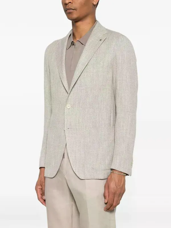 Tagliatore Herringbone Notch-lapel Jacket